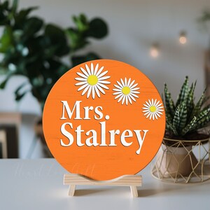 Personalized Teacher Door Sign, Teacher Name Sign, Back to School Sign ...