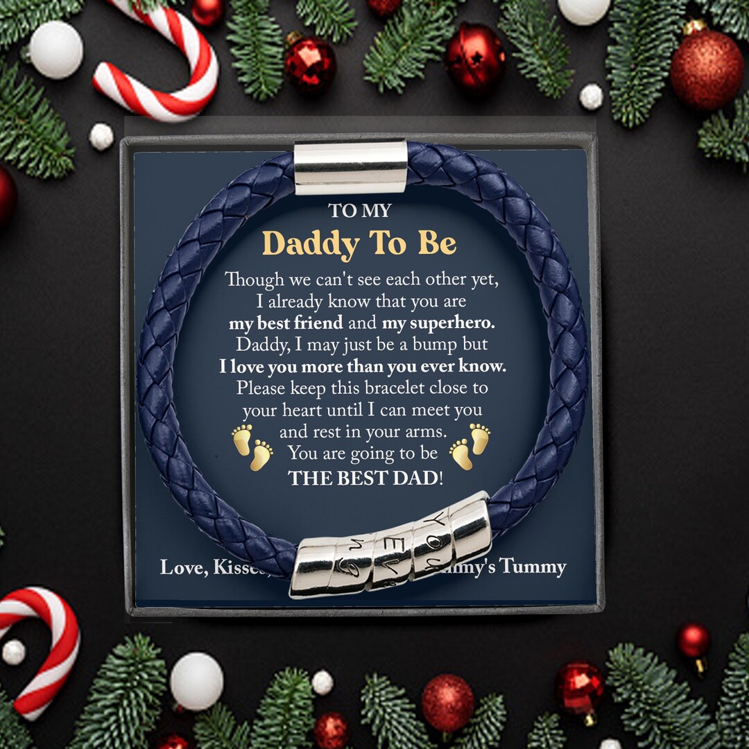 Daddy to Be Gift From Bump, Bracelet for Daddy to Be, Future Dad Gift ...