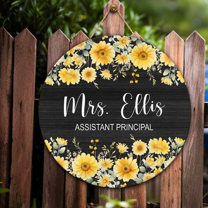 Personalized Assistant Principal Door Sign, Principal Office Decor ...