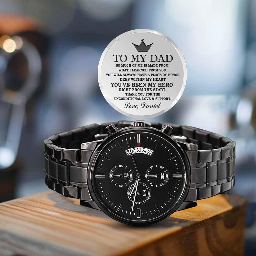 To My Dad Watch Gift, Fathers Day Gift for Dad Watch From Son, Dad ...
