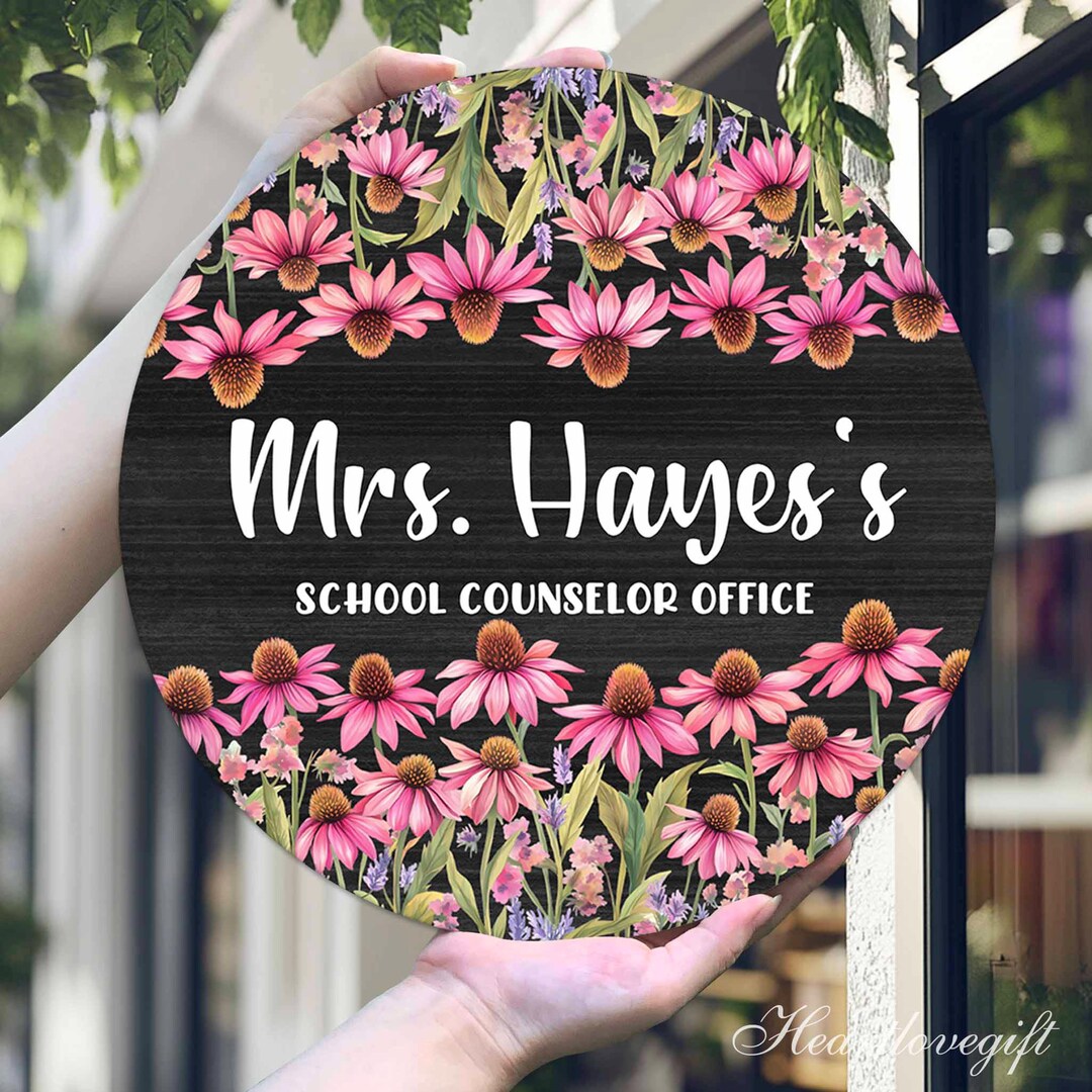 School Counselor Office Sign, Personalized School Counselor Door Sign ...