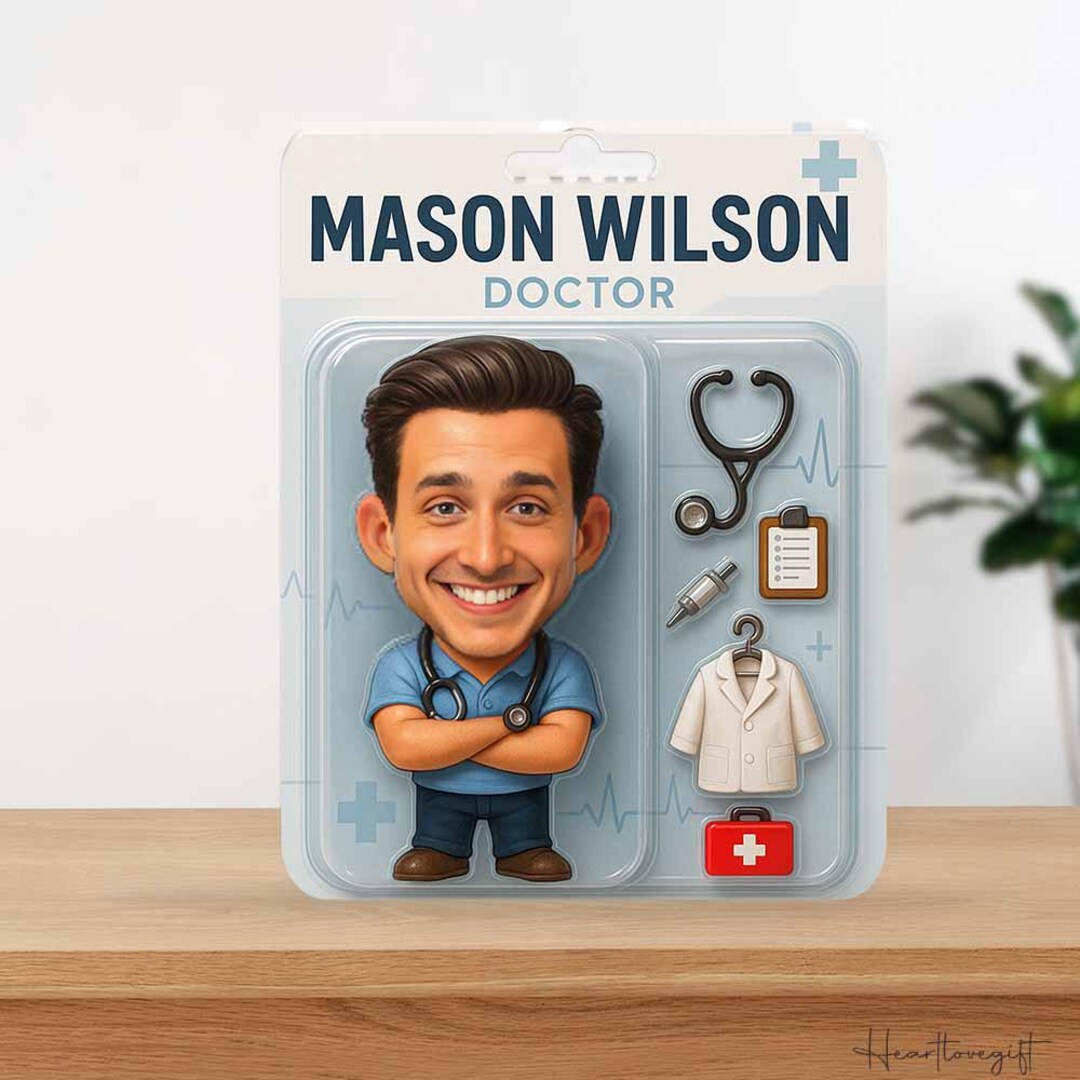 Custom Photo Doctor Toy Box Portrait Gift – Acrylic Block Gift for ...