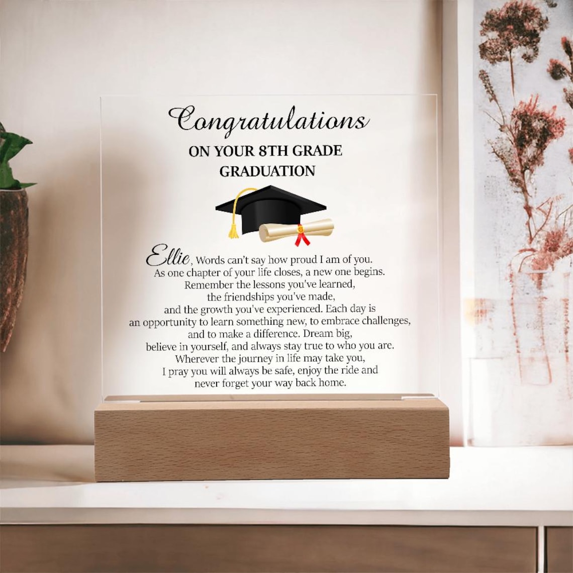 Personalized 8th Grade Graduation Gifts for Girls/junior Graduation ...