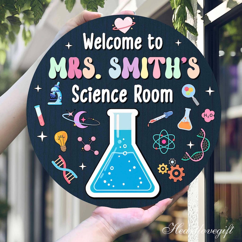 3D Science Teacher Door Sign, Science Room Door Sign, Science Teacher ...