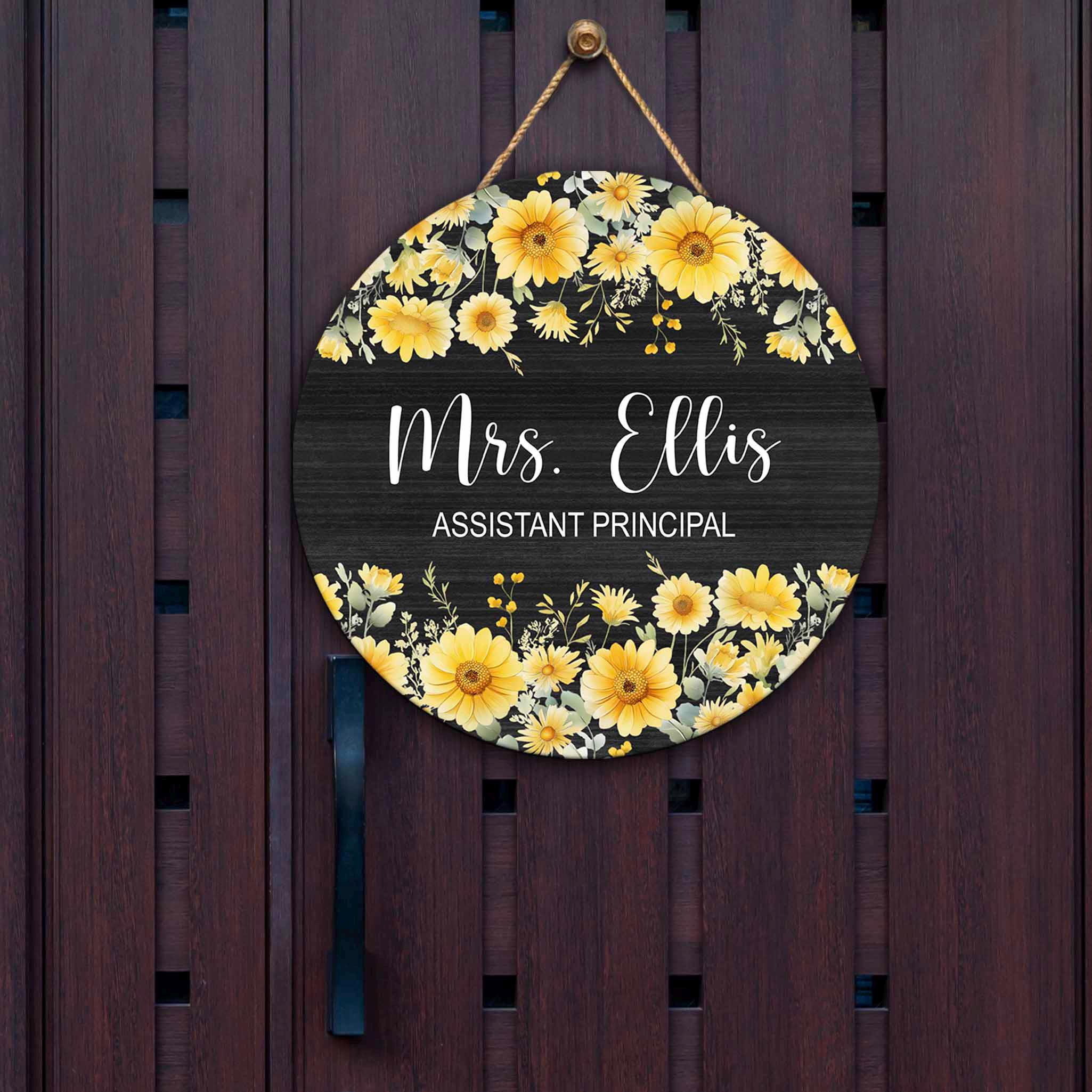 Personalized Assistant Principal Door Sign, Principal Office Decor ...