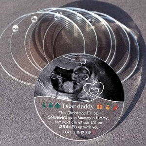 Baby Ultrasound Ornament/expecting Dad Pregnancy Gift/sonogram Ornament ...