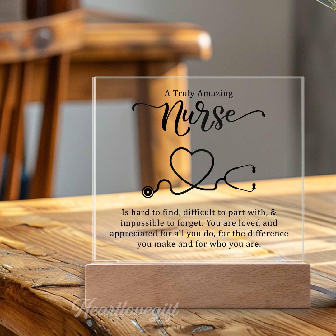 Nurse Thank You Plaque With Stand, Nurse Gift, Gift for Nurse Sign ...