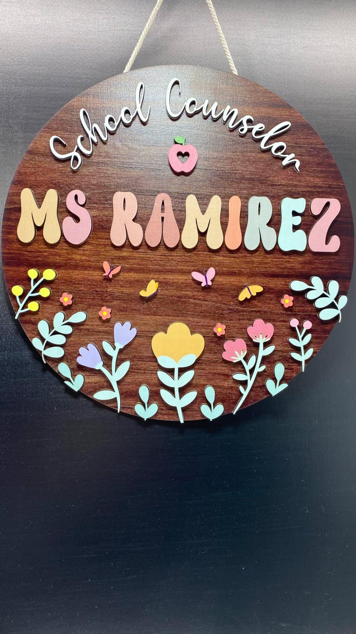 Personalized School Psychologist Gift, 3D School Counselor Office Door ...