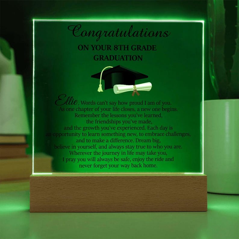 Personalized 8th Grade Graduation Gifts for Girls/junior Graduation ...