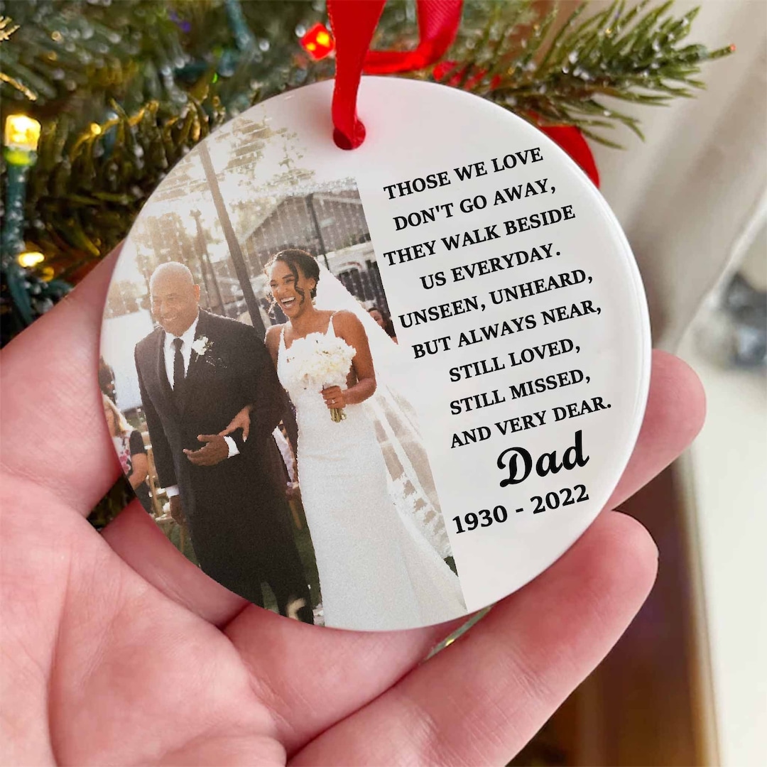 Personalized Memorial Christmas Ornament, Memorial Photo Christmas ...