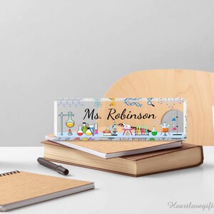 Science Lab Teacher Sign, Science Teacher Desk Name Plate, Teacher ...