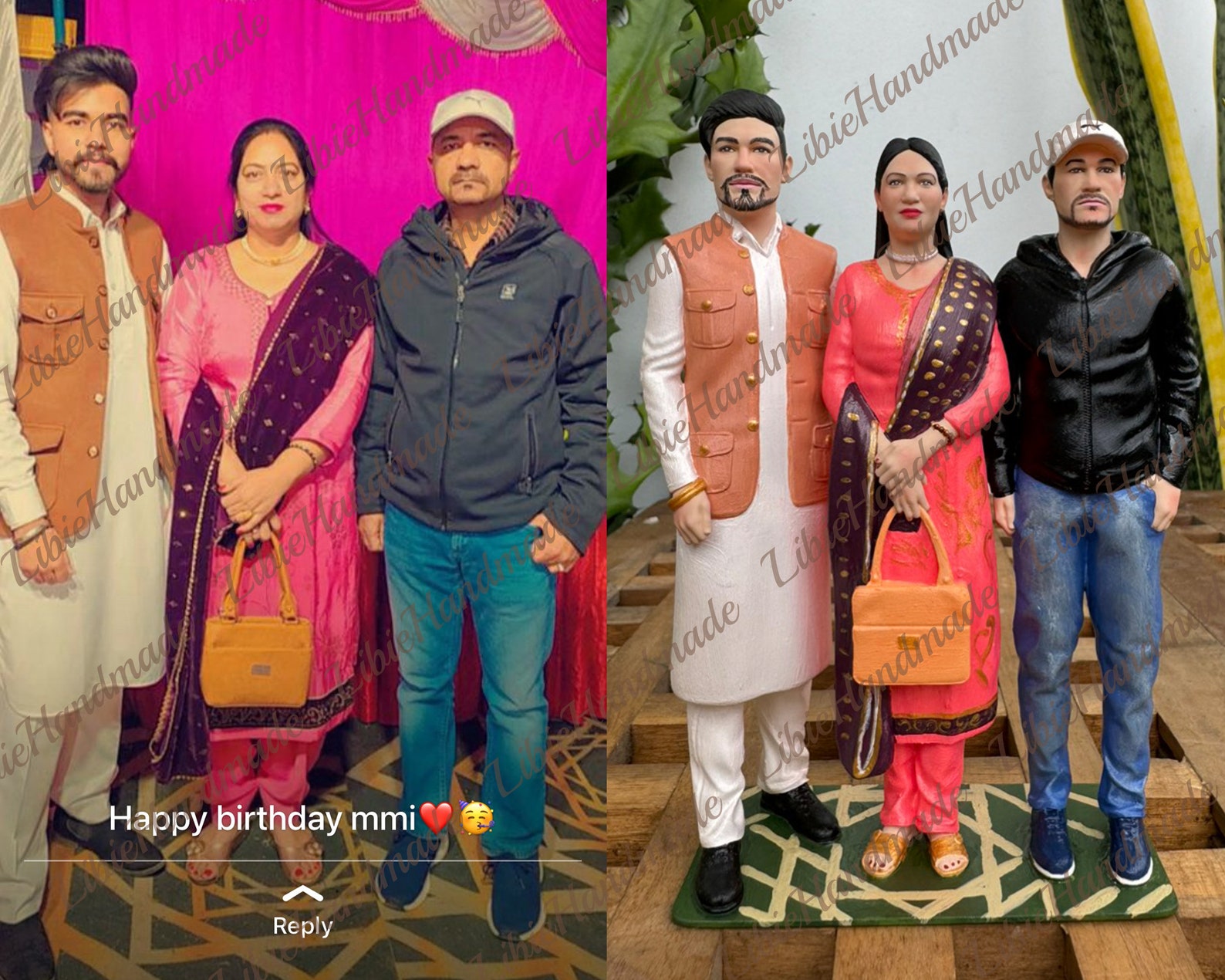 Custom 3D Family Statue, Custom Family Portrait, Unique Gifts for ...