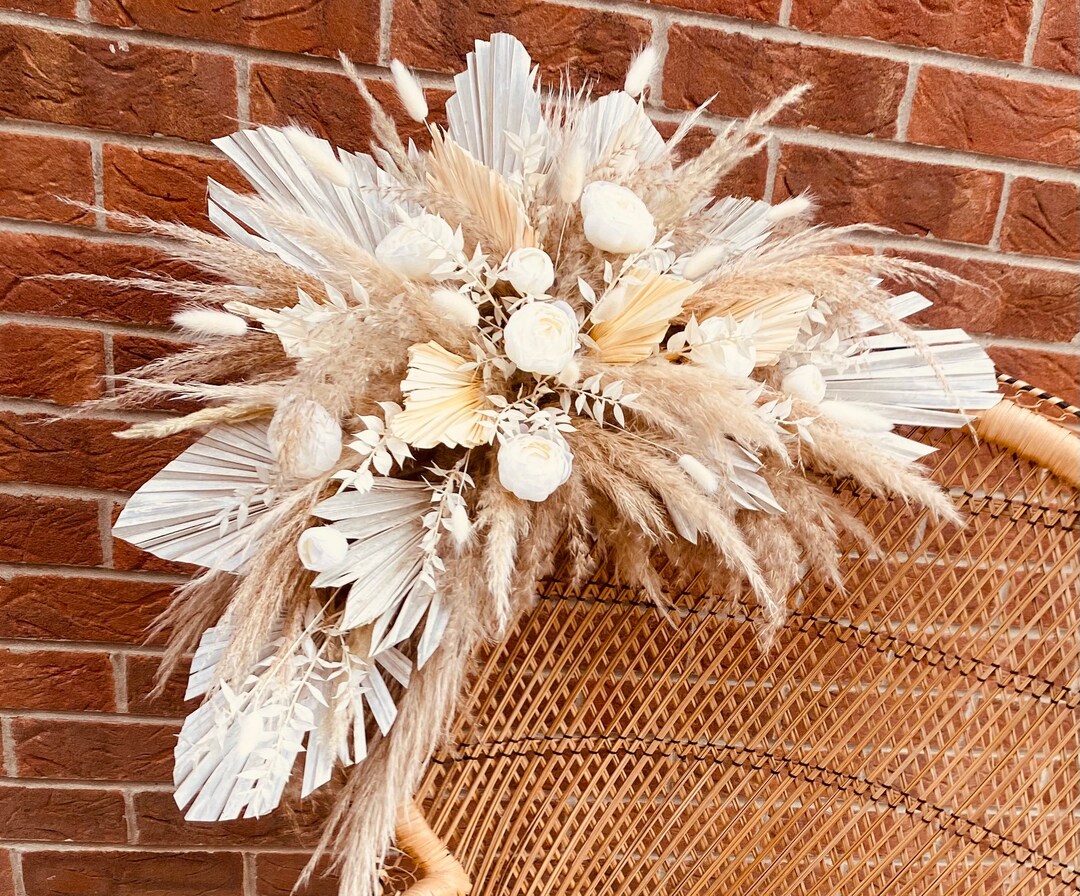 Pampas and Palm Wall Installation 80cm EASY Installation Salon Decor ...