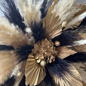 Xxl Pampas Statement | Pampas Wall Decor | Pampas Wings | Black and ...