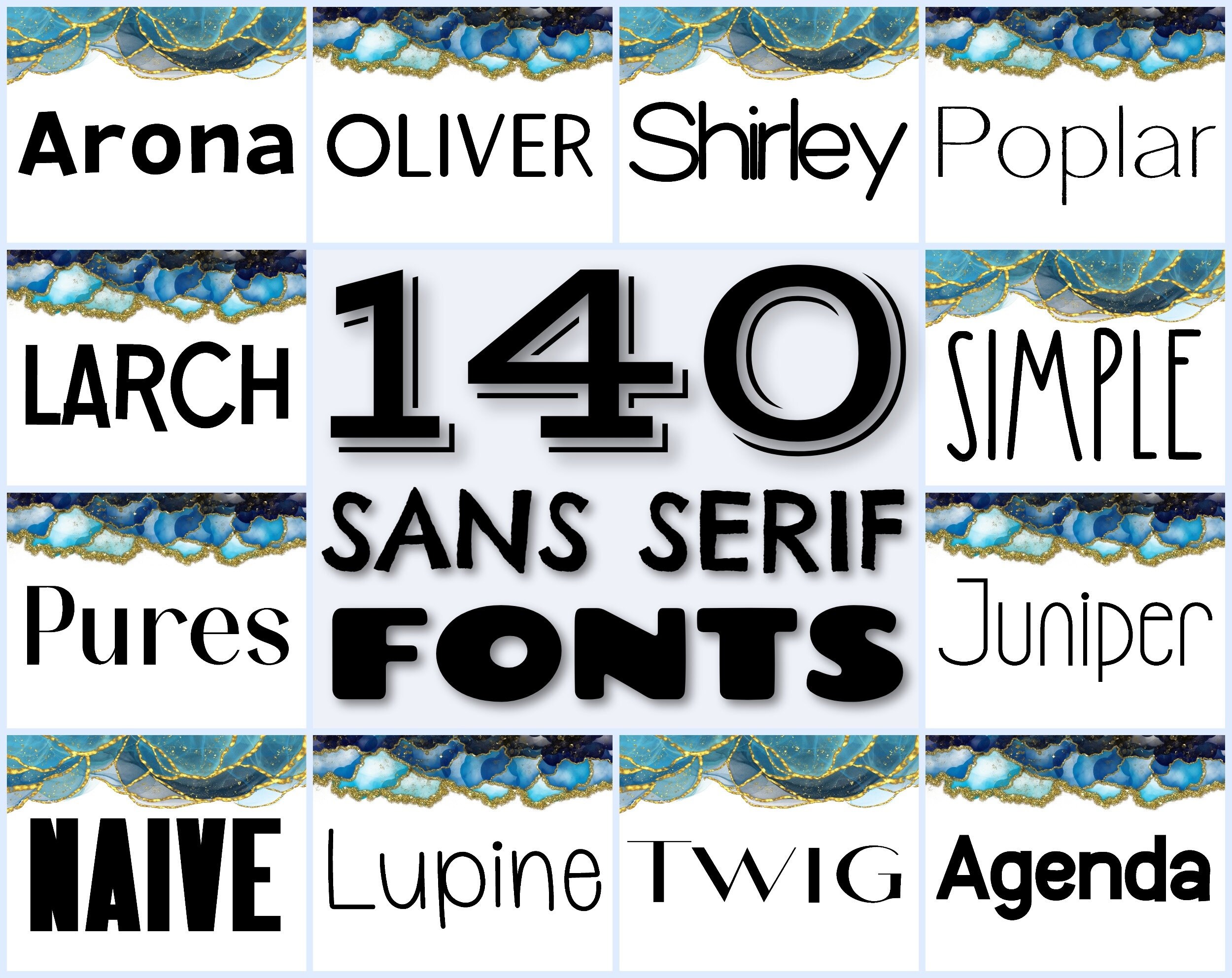 140 Sans Font Bundle Simple Fonts Pack Sans Serif Fonts - Etsy