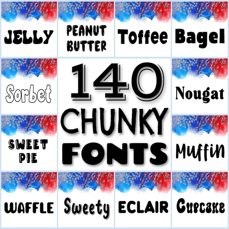 Chunky Thick Font - Etsy