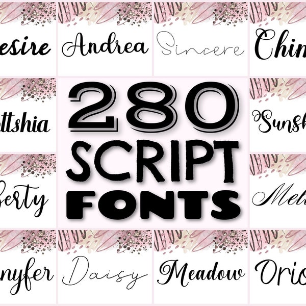 Swirly Script - Etsy