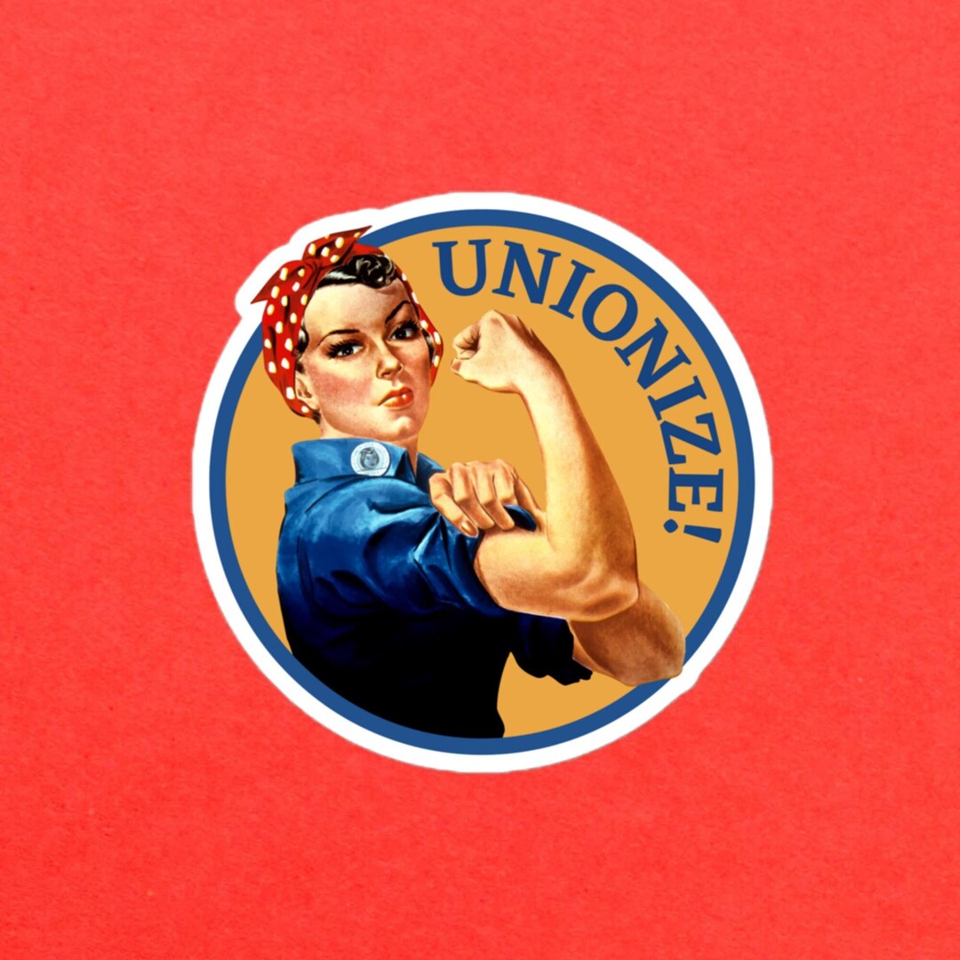 Rosie the Riveter Unionize Bubble-free Stickers - Etsy