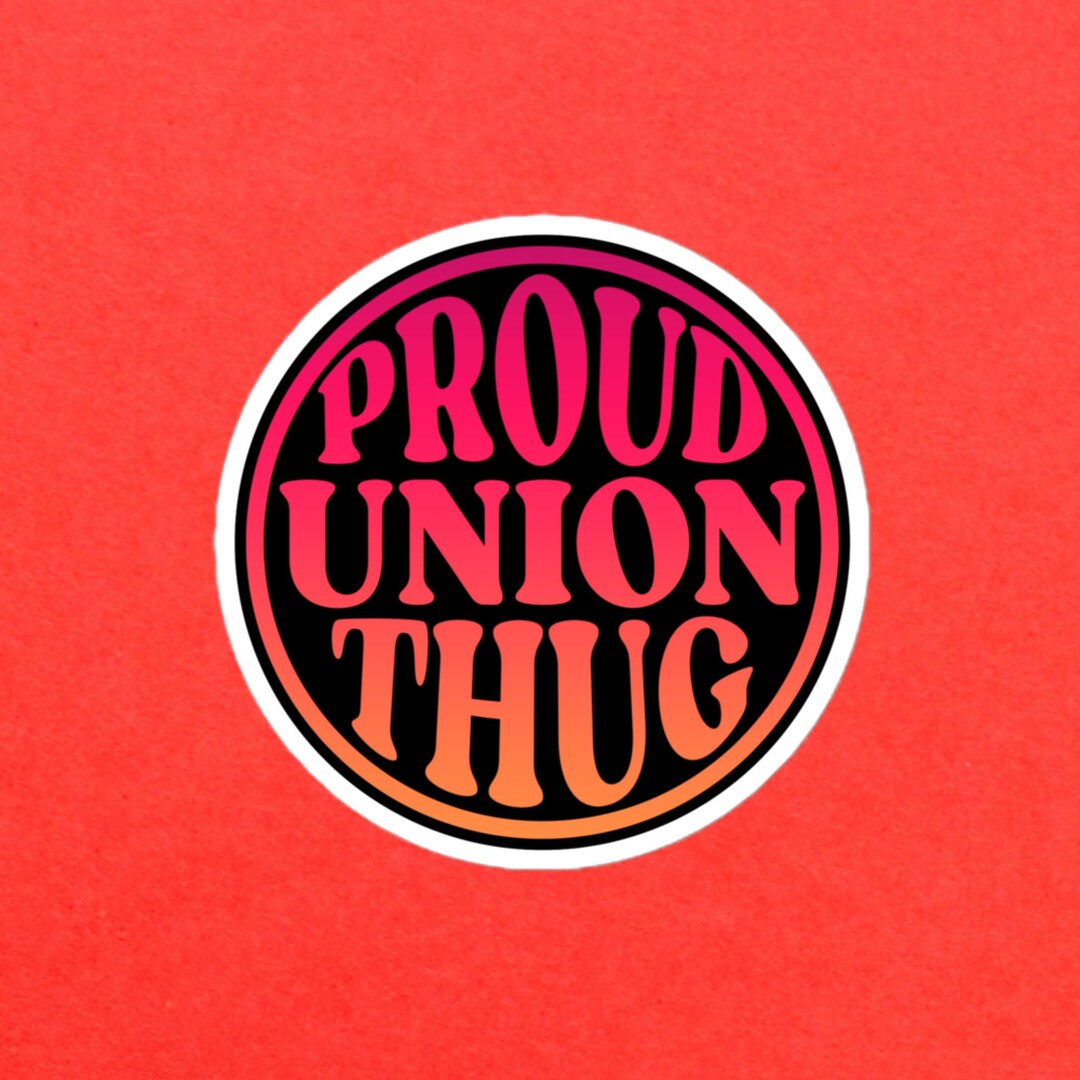 Proud Union Thug Retro Bubble-free Sticker - Etsy
