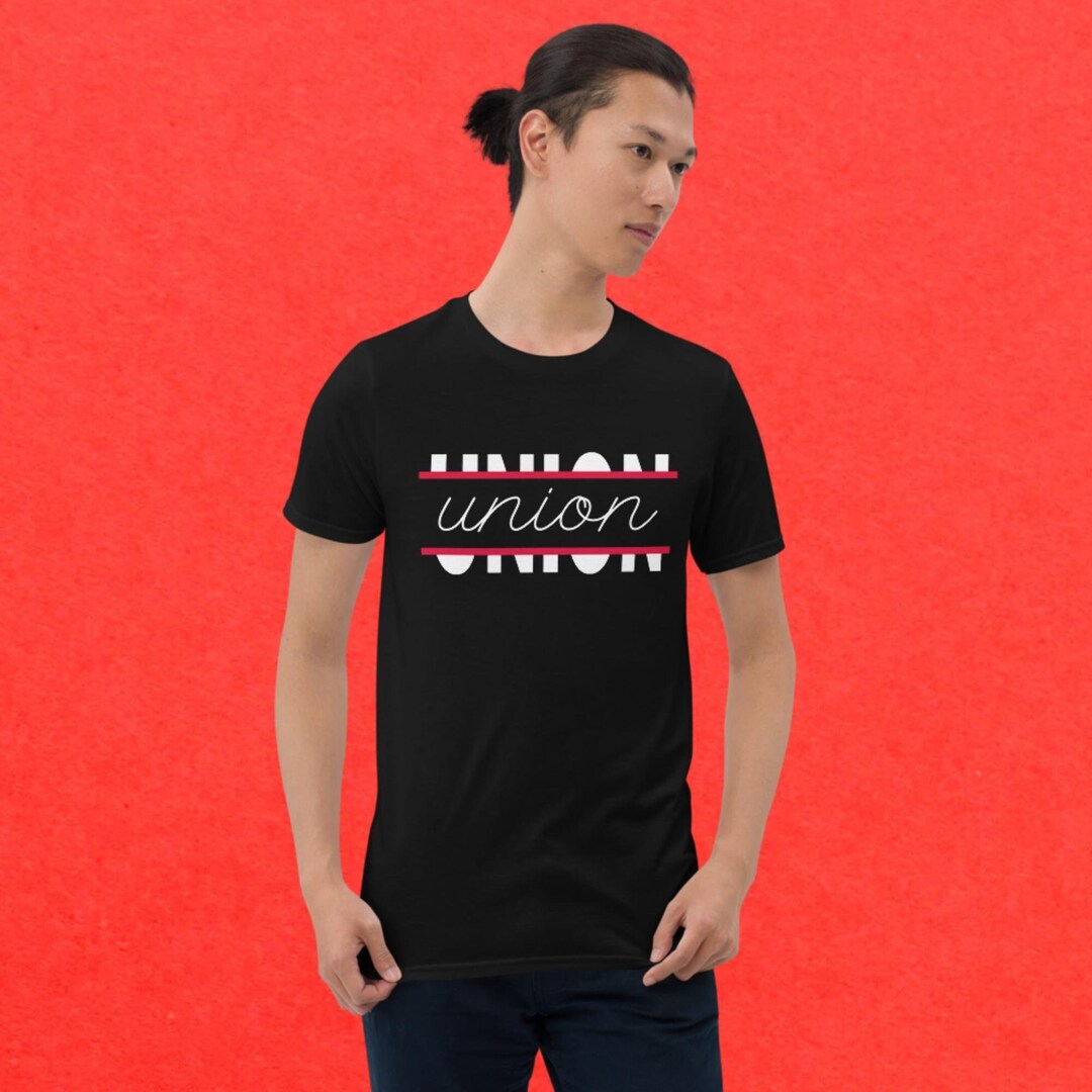 Union in Upper and Lower Case Letters Short-sleeve Unisex T-shirt - Etsy