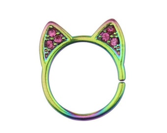 Cat Septum Ring - Etsy