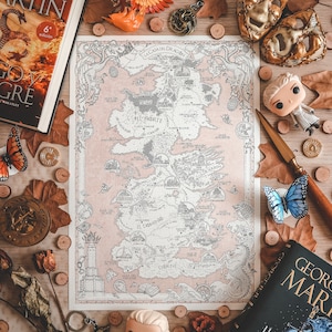 HOUSE of the DRAGON MAP - Westeros Map - Fanart Illustration Made by ...