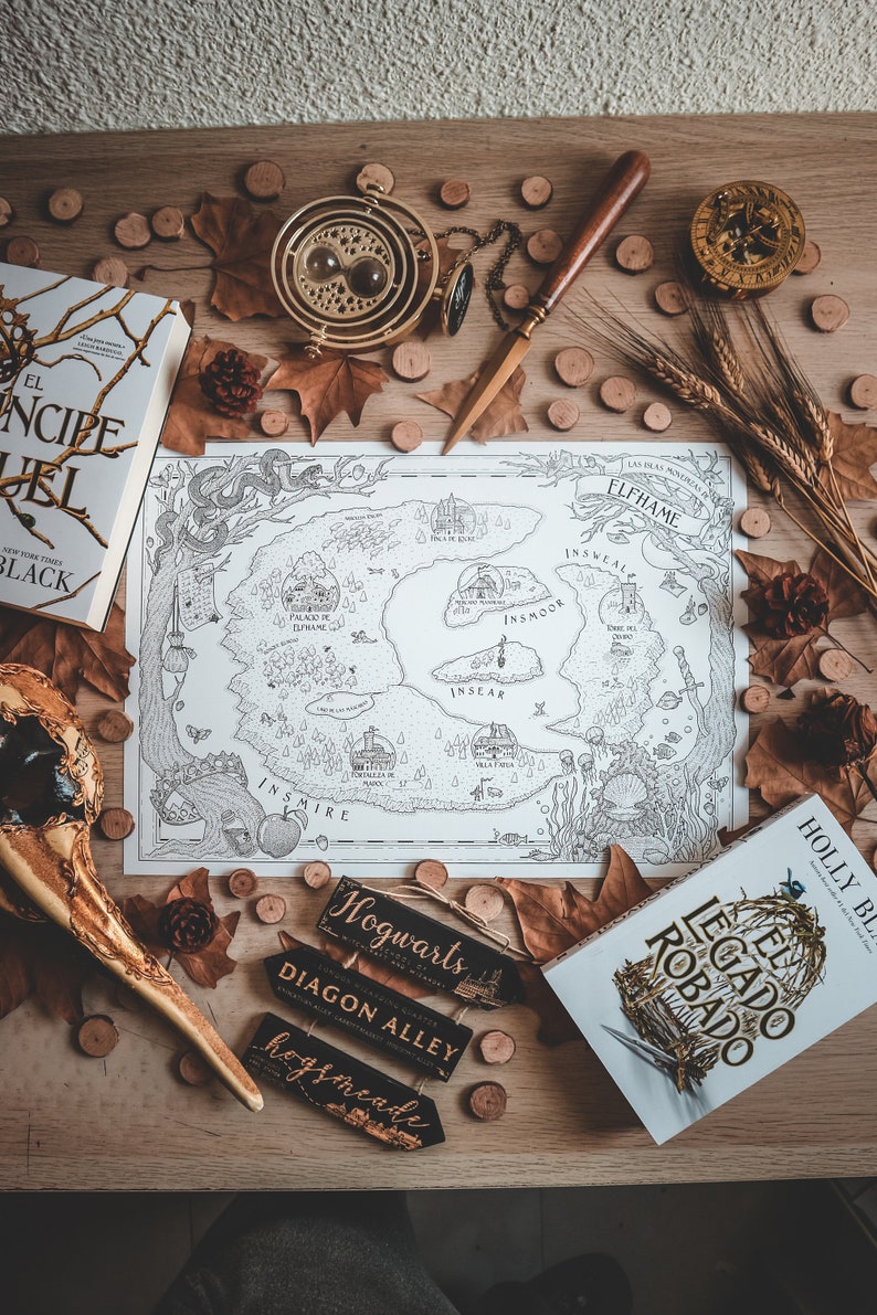 Map of "elfhame" From "the Cruel Prince" - Fan Art Illustration by ...