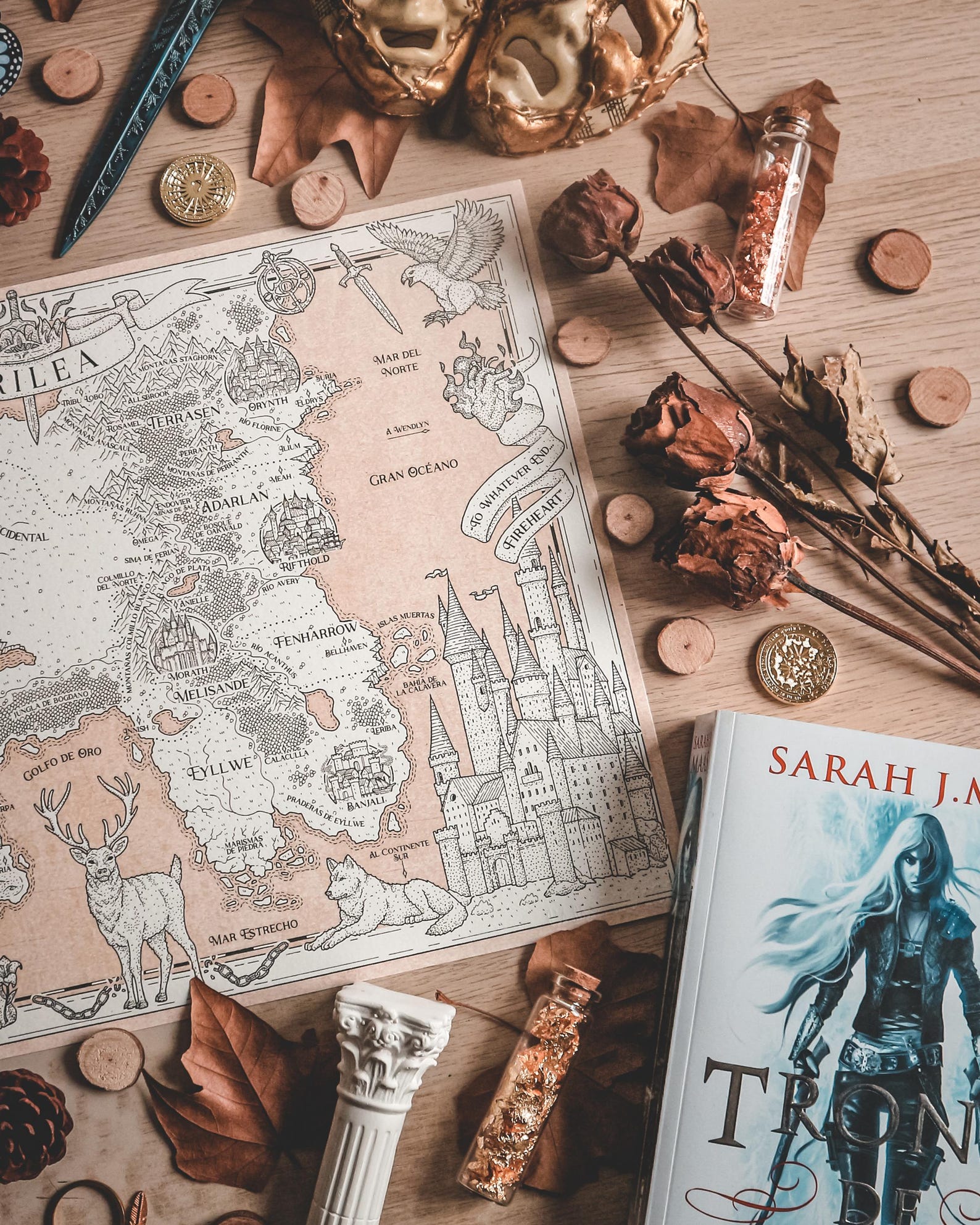 ERILEA - THRONE of GLASS Map. Officially Licensed! - Fan Art Product by ...