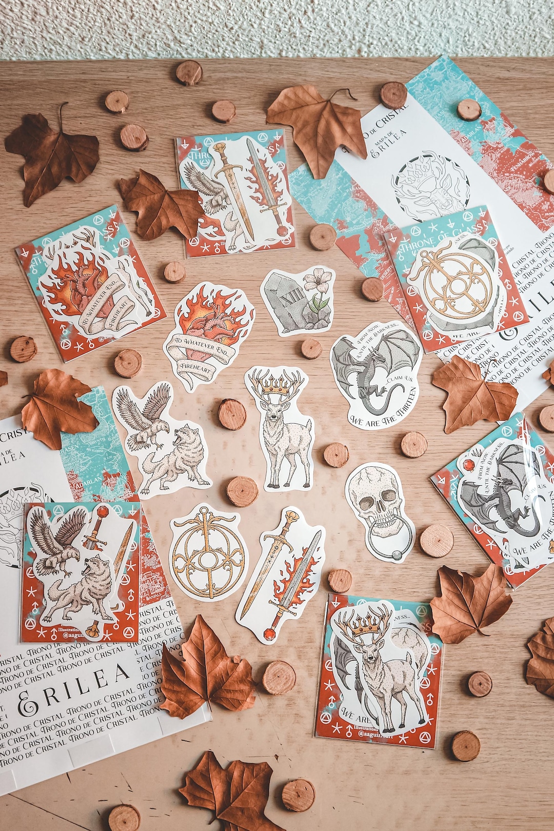 Throne of Glass Stickers Pack OFFICIALLY LICENSED! - Fan Art ...
