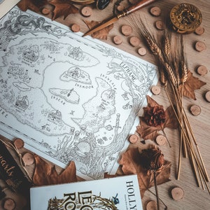 Map of "elfhame" From "the Cruel Prince" - Fan Art Illustration by ...