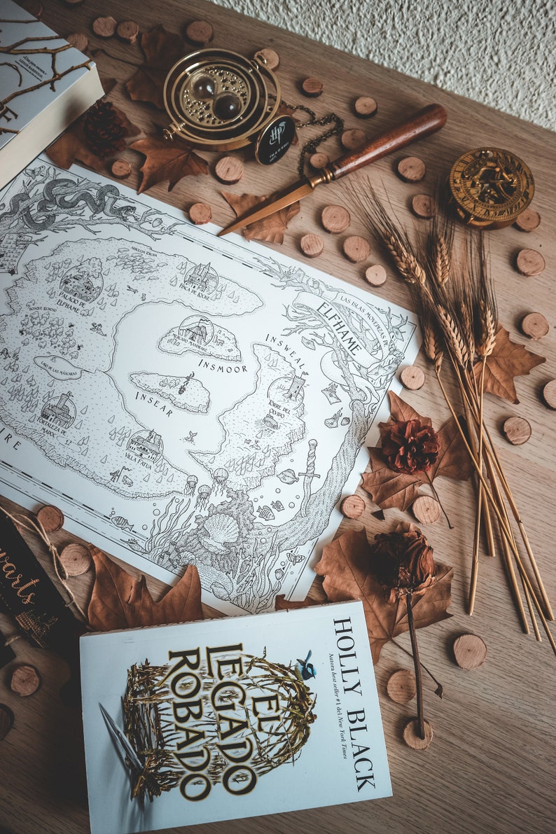 Map of "elfhame" From "the Cruel Prince" - Fan Art Illustration by ...