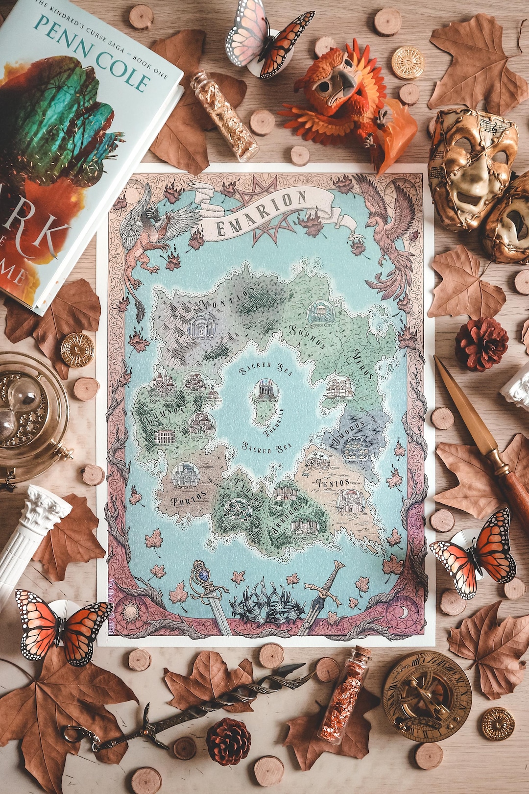 EMARION MAP - "spark of the Everflame" by Penn Cole - Ilustración ...