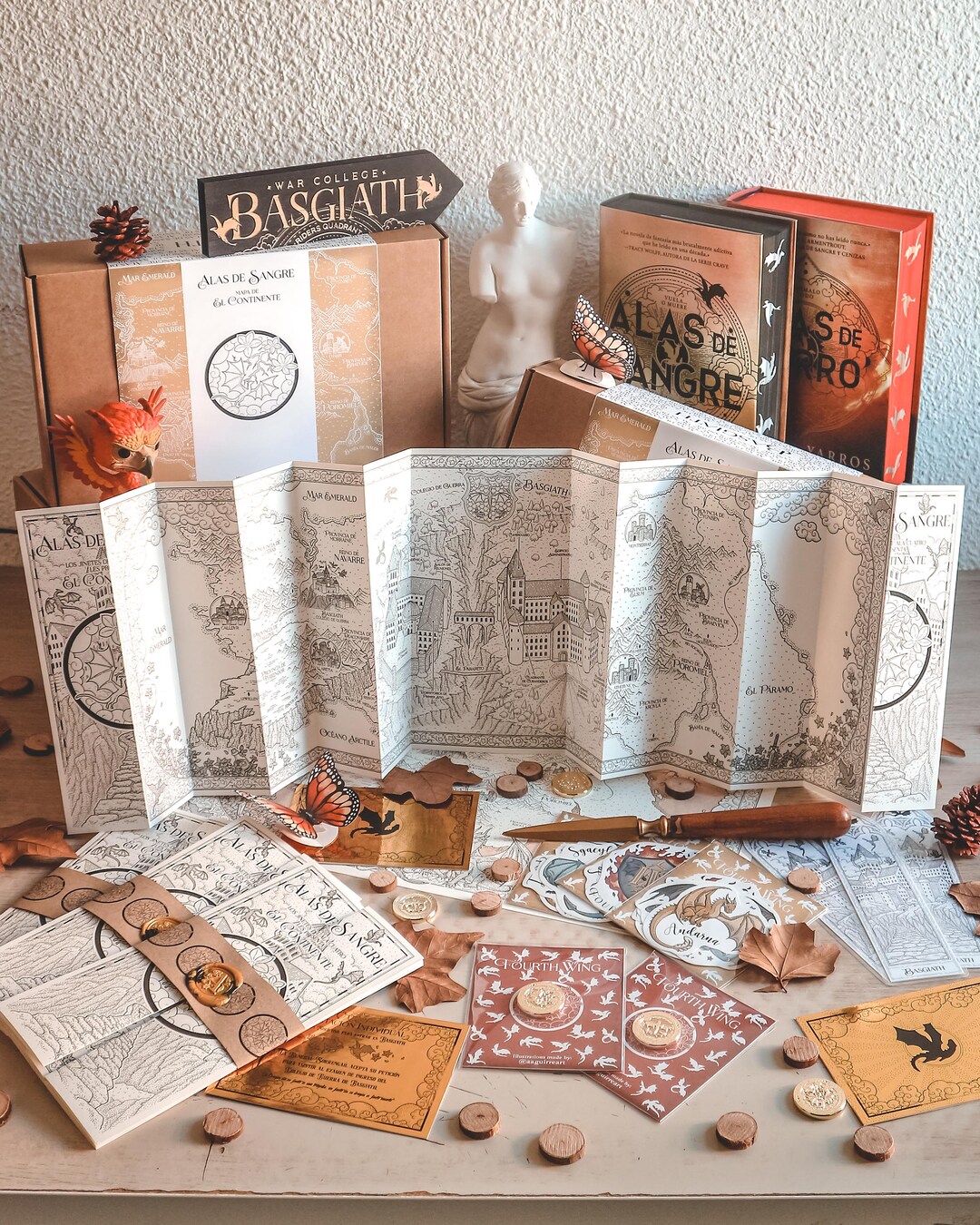 FOURTH WING BOX - Fanart Product Made by Andrés Aguirre @aaguirreart - Etsy