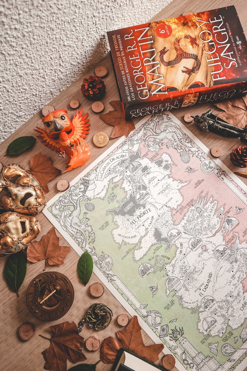 HOUSE of the DRAGON MAP - Westeros Map - Fanart Illustration Made by ...