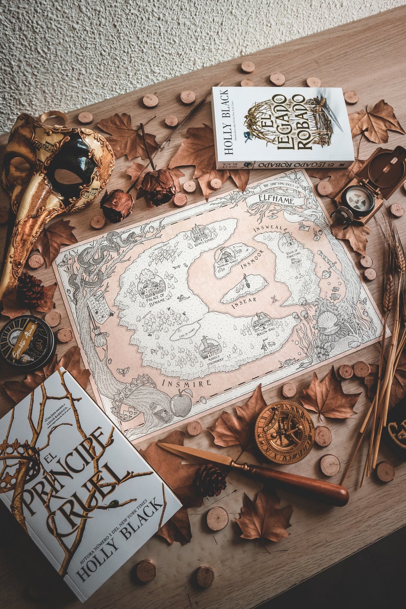 Map of "elfhame" From "the Cruel Prince" - Fan Art Illustration by ...