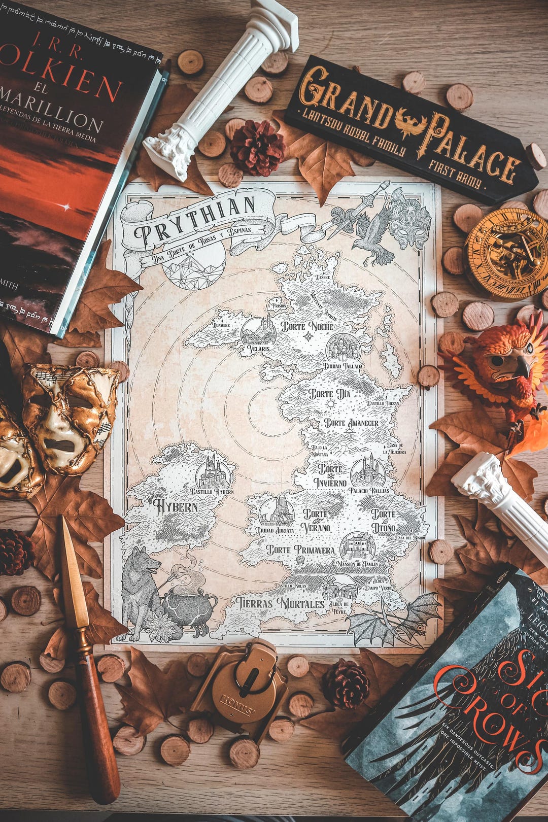 The Map of Prythian. ACOTAR. OFFICIALLY LICENSED! - Fanart Illustration ...