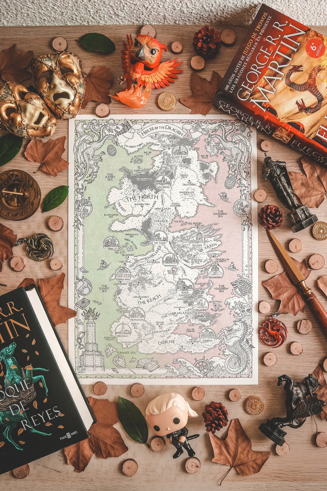 HOUSE of the DRAGON MAP - Westeros Map - Fanart Illustration Made by ...