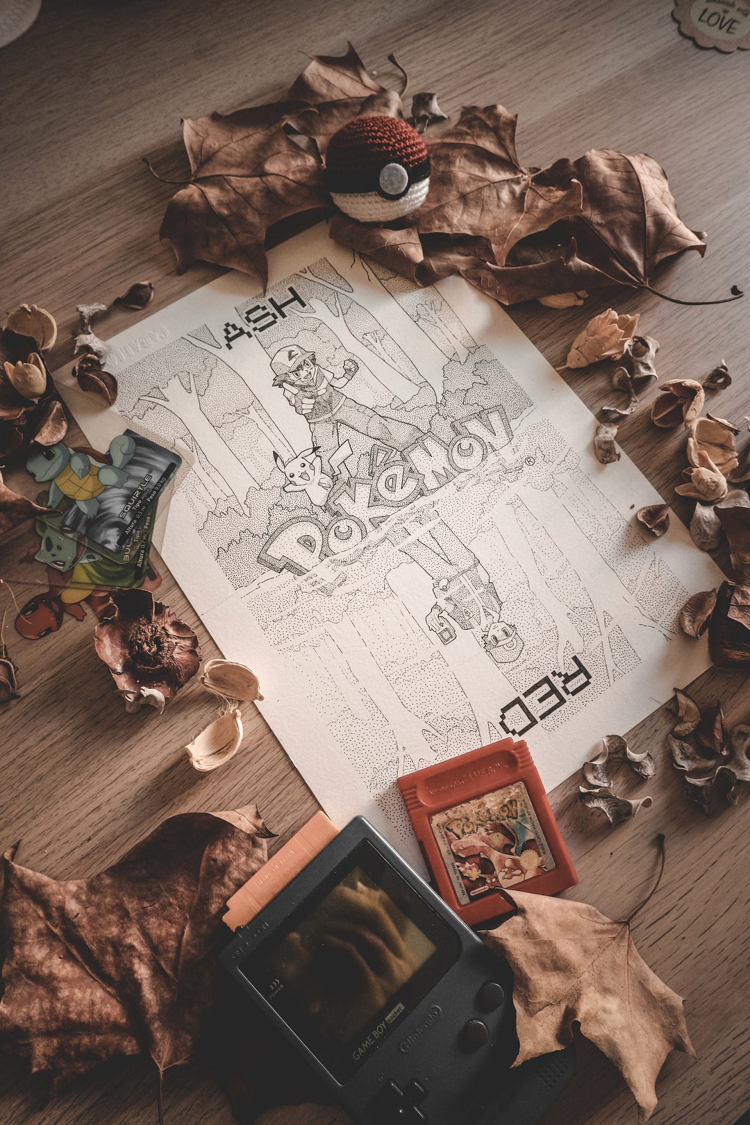 POKEMON Ash and Red Fanart Illustration Made by Andrés Aguirre ...