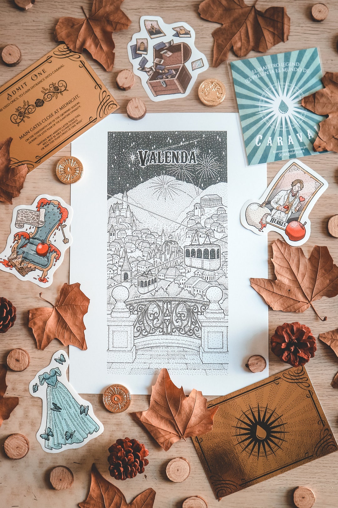 Valenda Balcony - CARAVAL. Fan Art Illustration by Andrés Aguirre ...