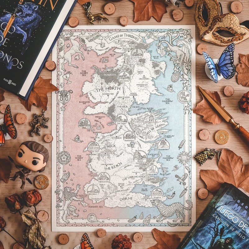 Westeros Map - Etsy
