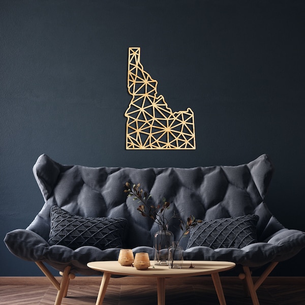 Idaho State Map Wall Hanging - Etsy