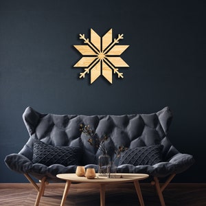 Auseklis Wall Decor From Wood, Hanging Sign, Wooden Art, Baltic Symbol ...