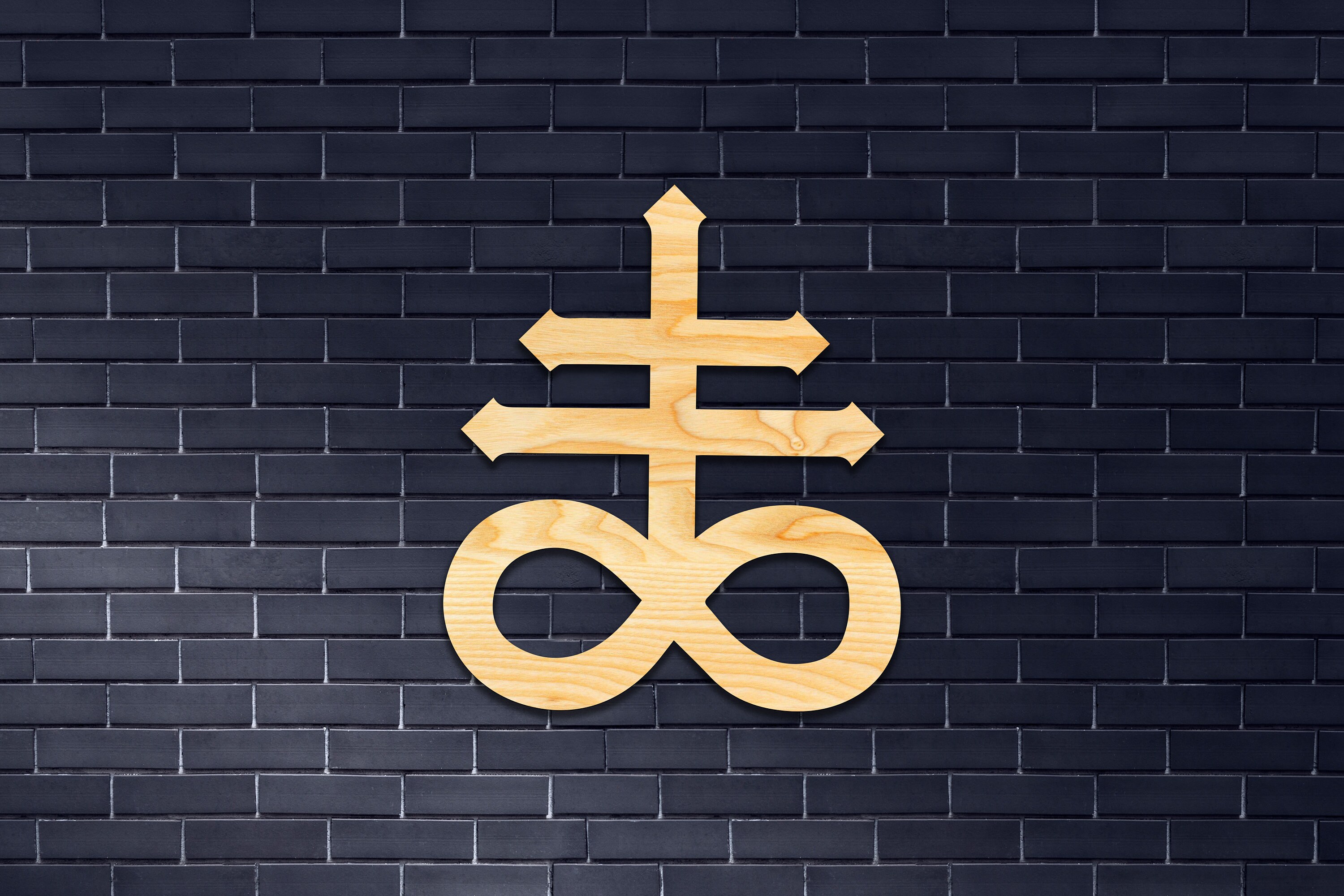 Leviathan Cross Wall Decor From Wood, Hanging Sign, Wooden Wall Art ...