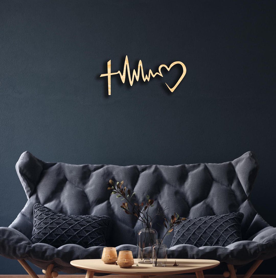 Faith Hope Love Wall Decor From Wood, Hanging Sign, Wooden Wall Art ...