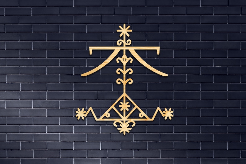 Ogou Feray fire, Iron, War, Blacksmiths Wall Decor From Wood, Hanging ...