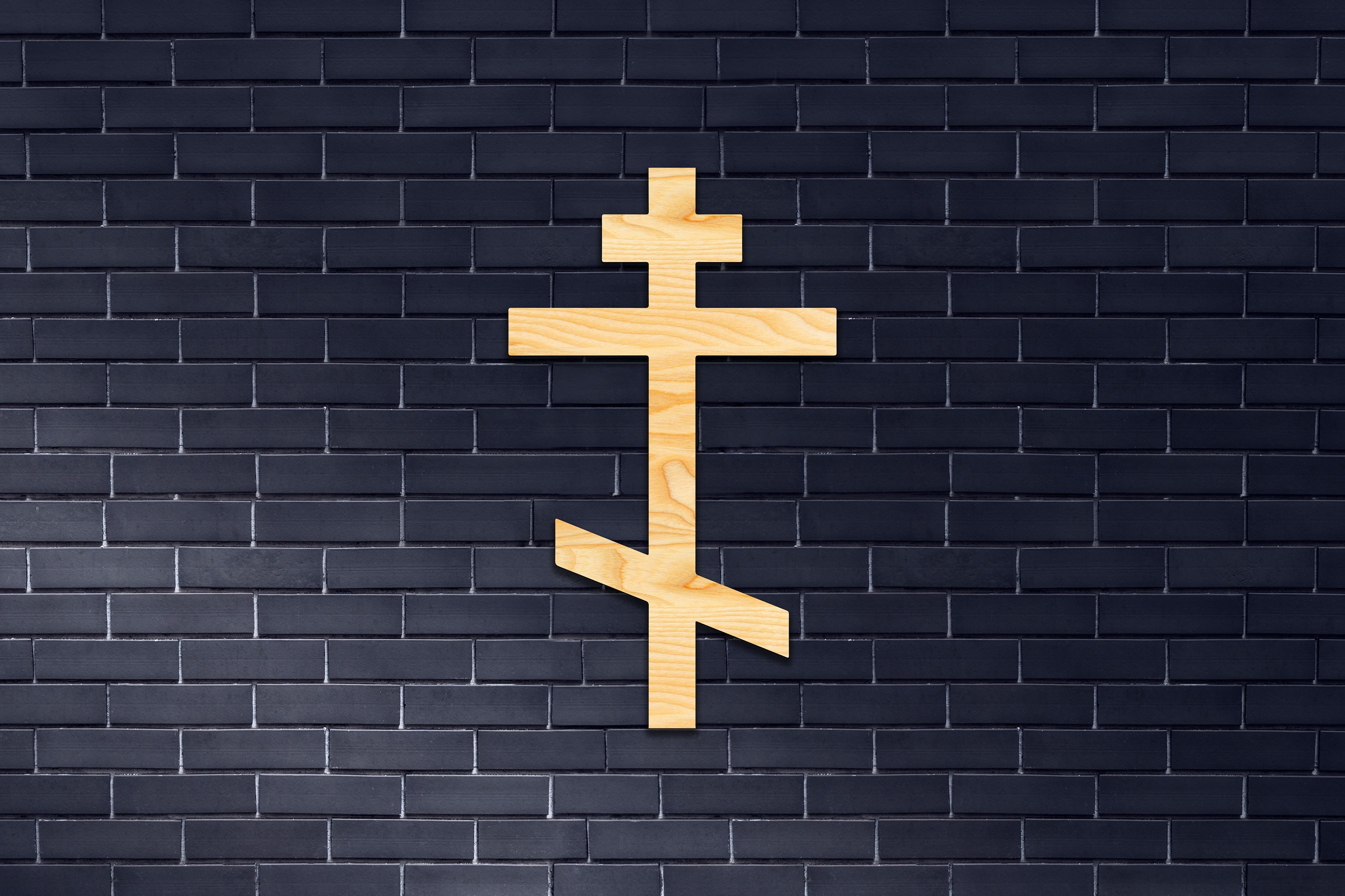 Christian Byzantine Orthodox Cross Wall Decor From Wood, Hanging Sign ...