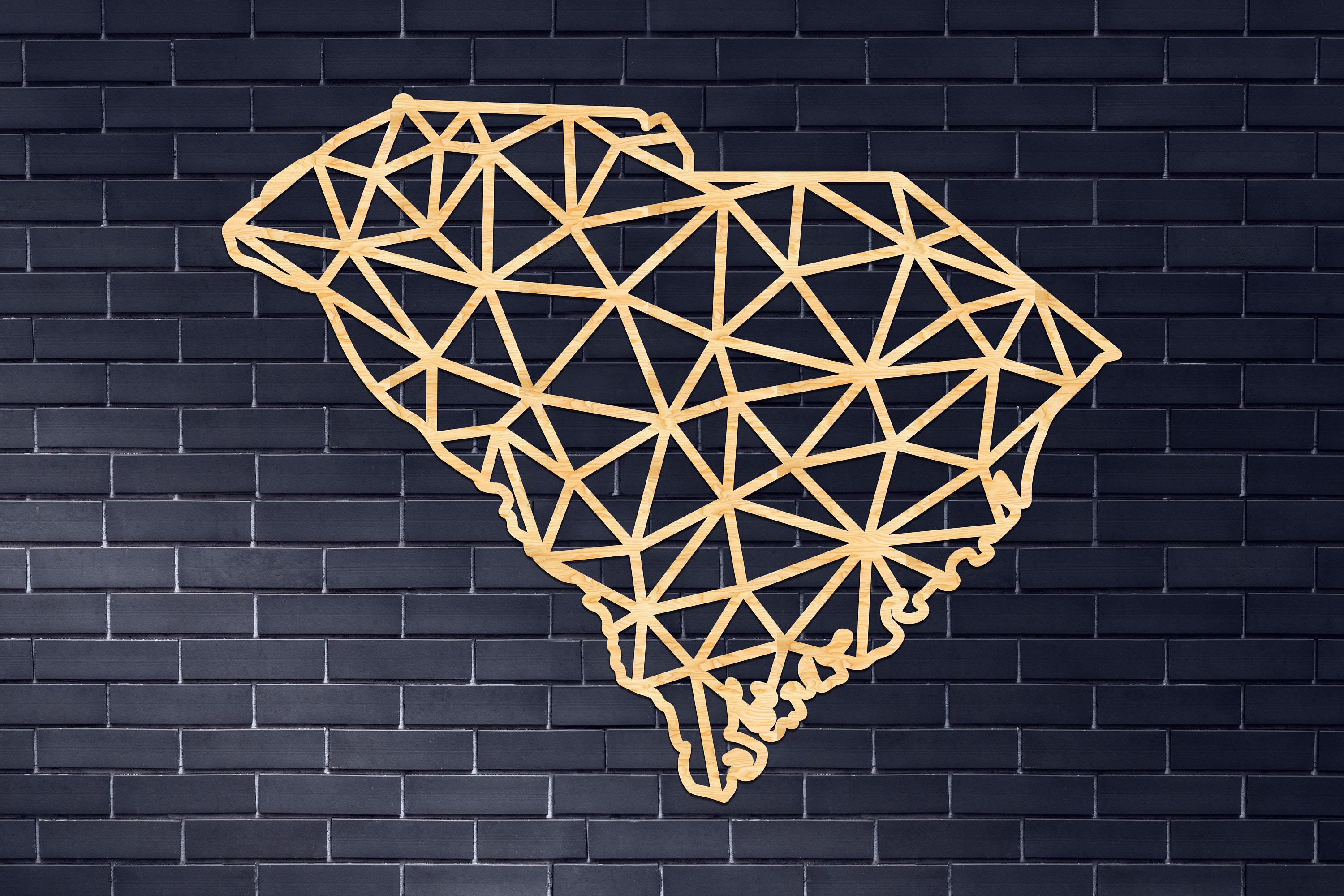 South Carolina Map Wall Decor From Wood, Hanging Sign, Wooden Wall Art ...