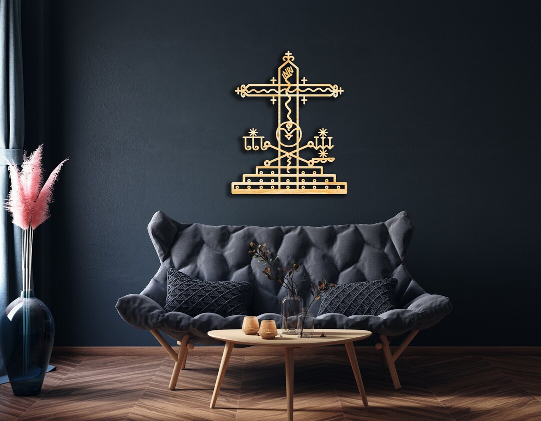 Papa Ghede (crossing Over Death Fertility) Wall Decor From Wood ...