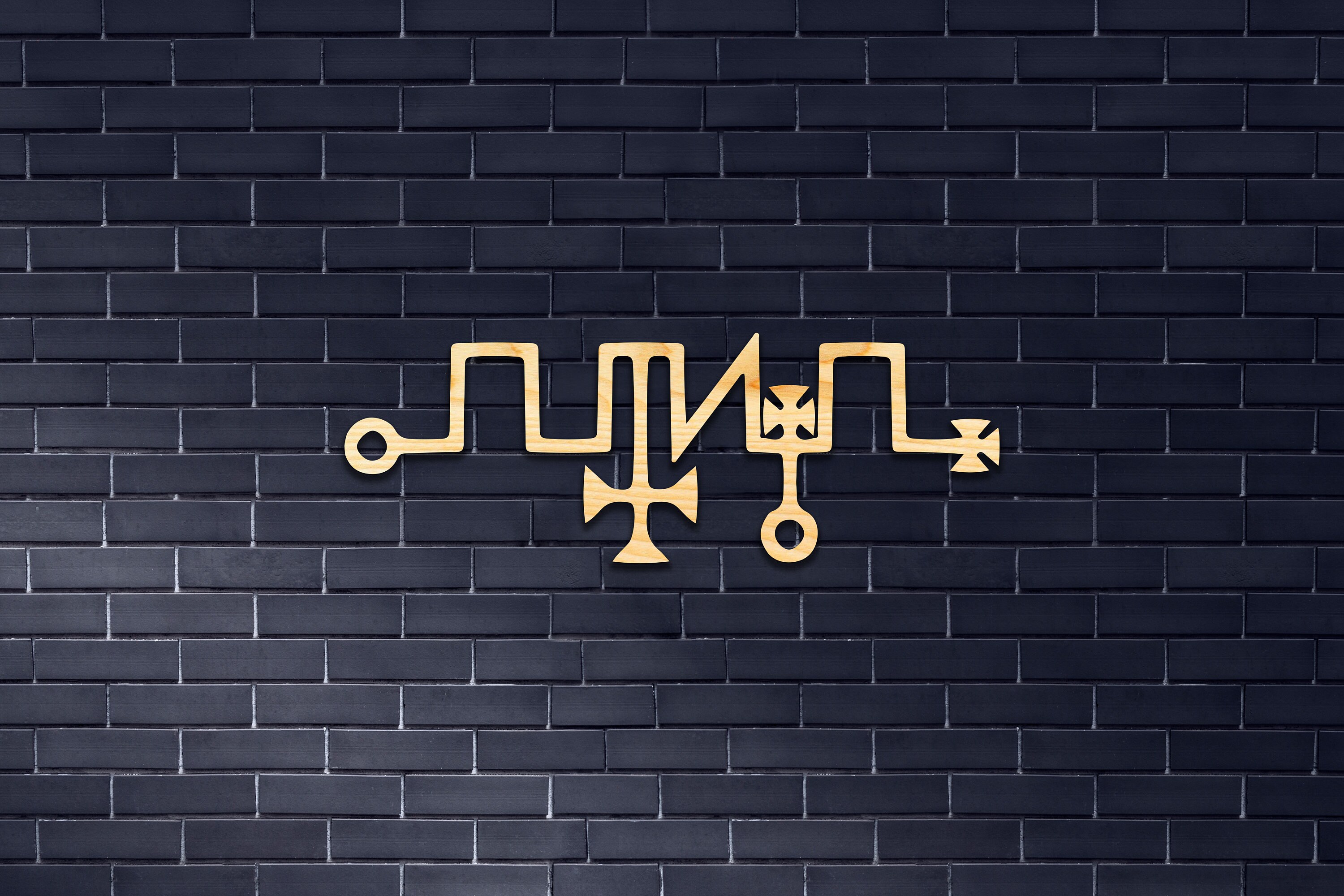 Dagon Sigil Wall Decor From Wood, Hanging Sign, Wooden Wall Art ...