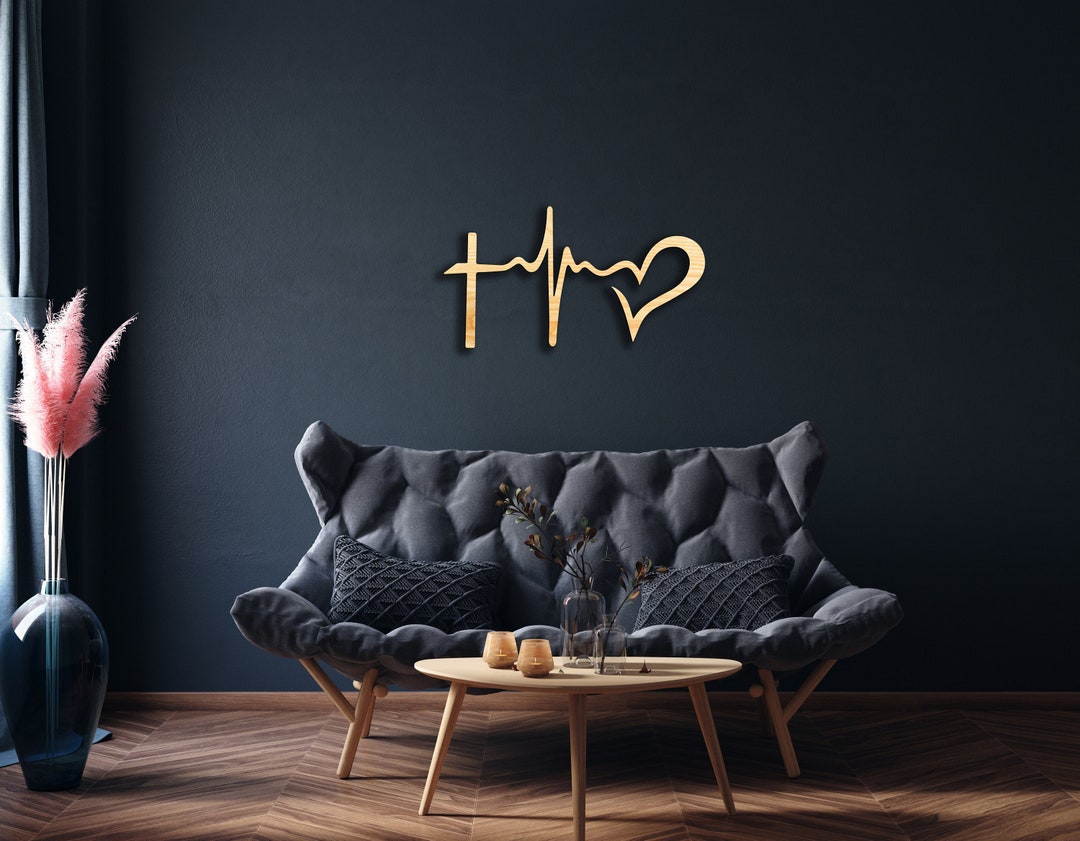 Faith Hope Love Wall Decor From Wood, Hanging Sign, Wooden Wall Art ...